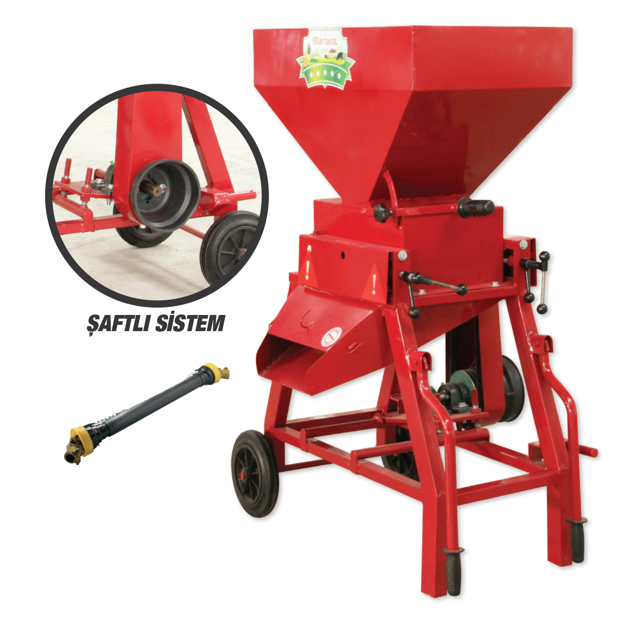 Şaftlı Sistem Yem Ezme Makinesi