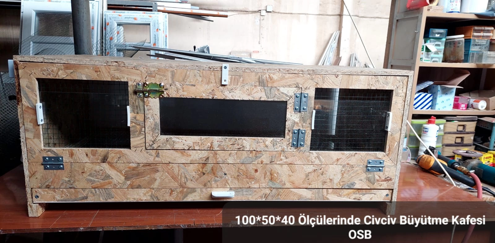 Civciv Büyütme Kafesi - OSB - 100*50*40 - ziraiparca.com