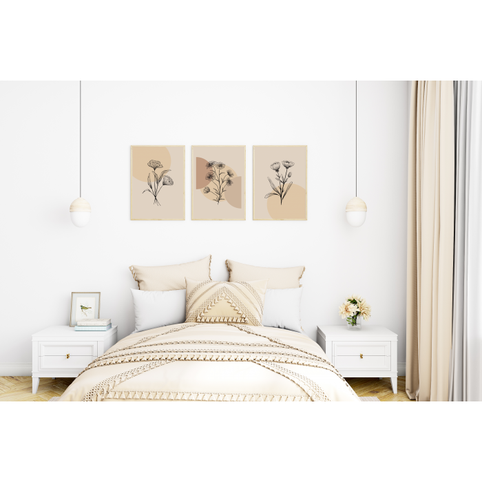 Floral Printab Poster Tablo Seti | fekarehome