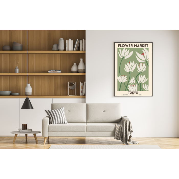 Flower Market Poster Tablo No:3 | fekarehome