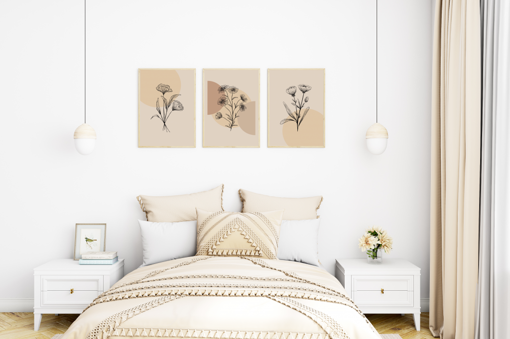 Floral Printab Poster Tablo Seti | fekarehome