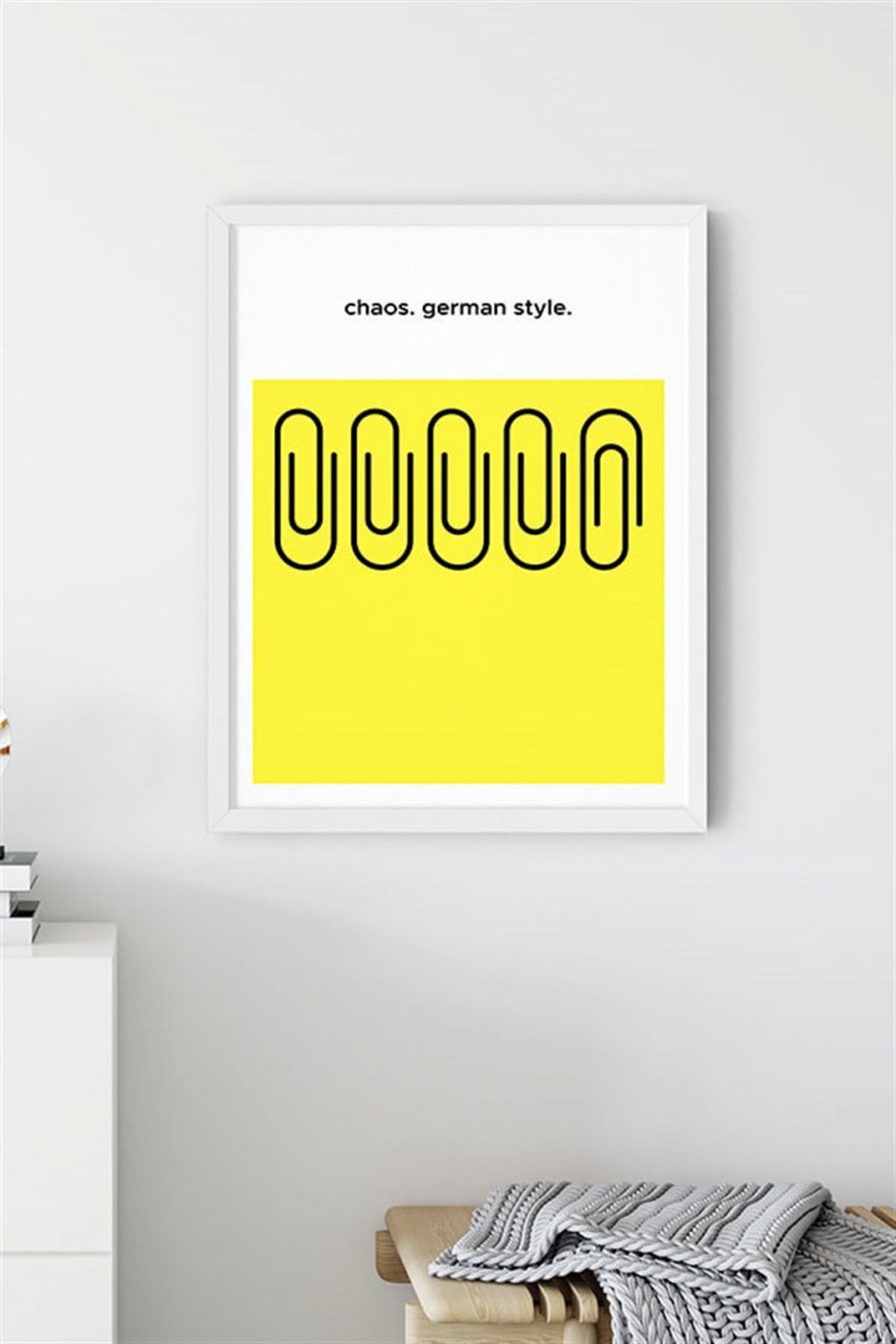 Chaos German Style Motto Poster Tablo | fekarehome