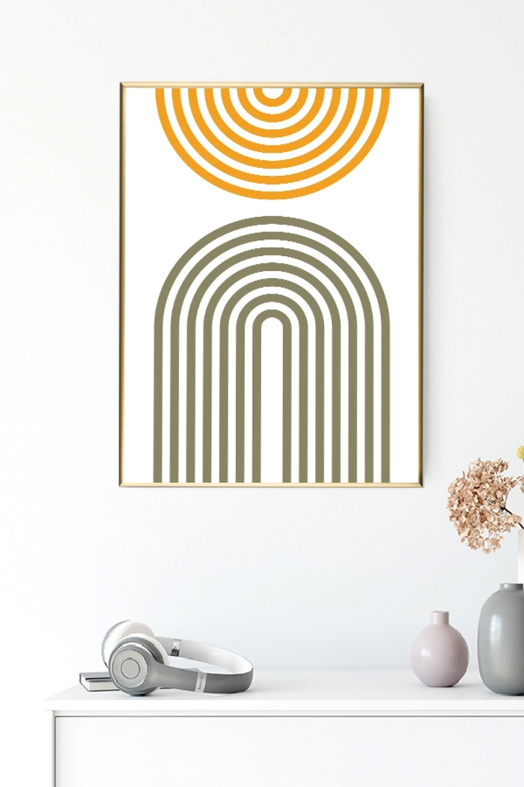 Minimalist Soyut Geometrik Poster Tablo No:2 | fekarehome