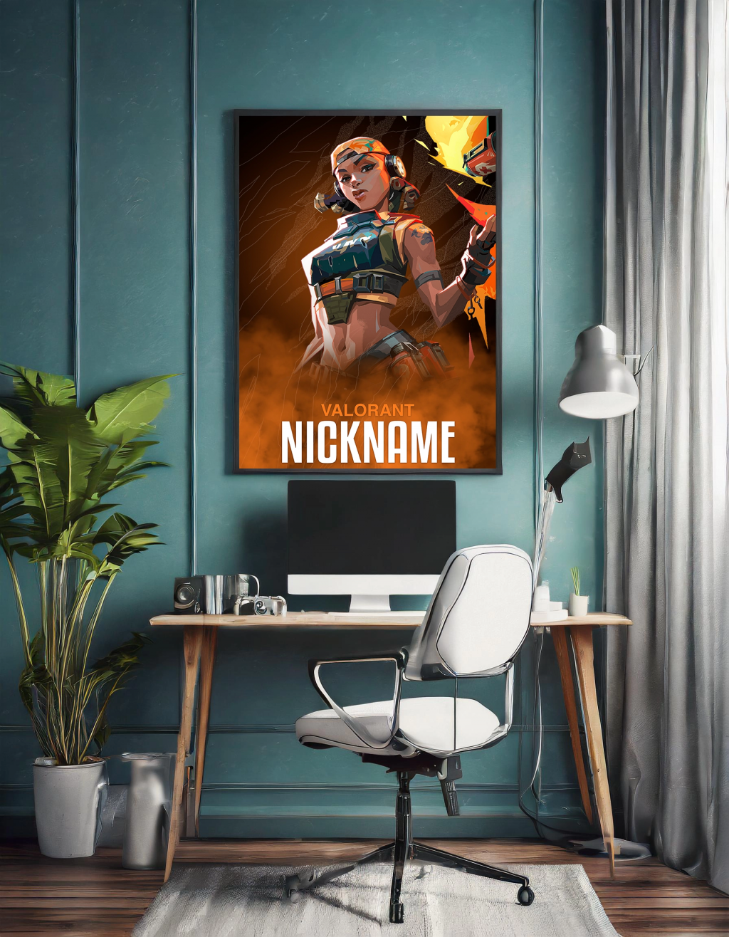 Valorant Kişiselleştirilebilir Raze Poster Tablo No:3 | Fekarehome
