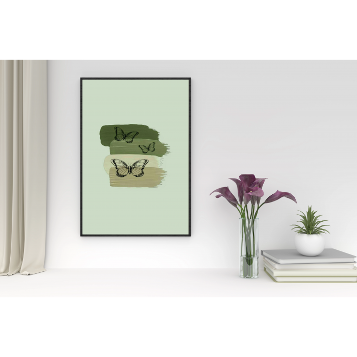 Kelebek Soft Poster Tablo | fekarehome