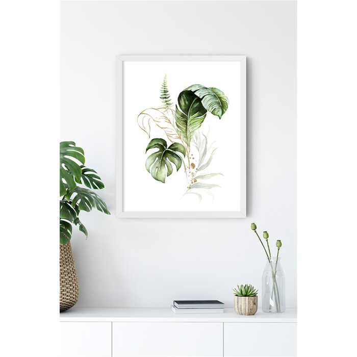 Monstera Leaf Poster Tablo No:2 | fekarehome