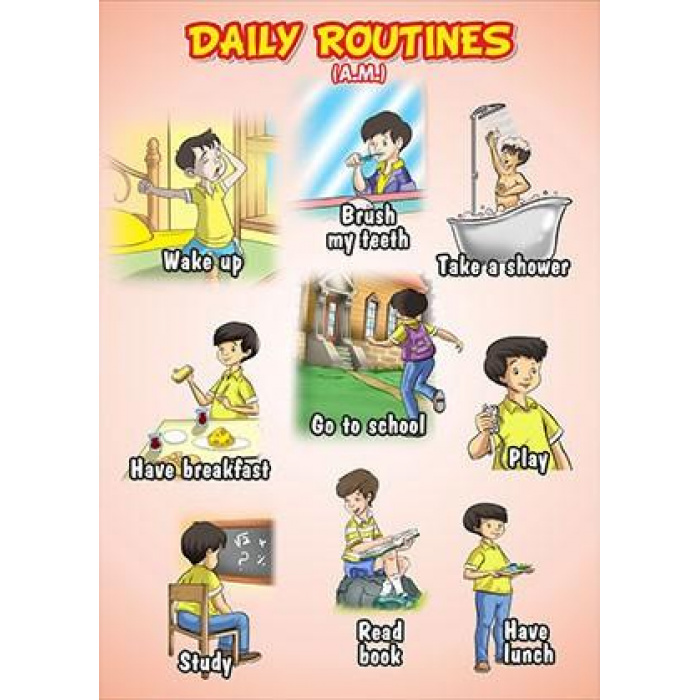 Daily Routines Poster (a.m.)