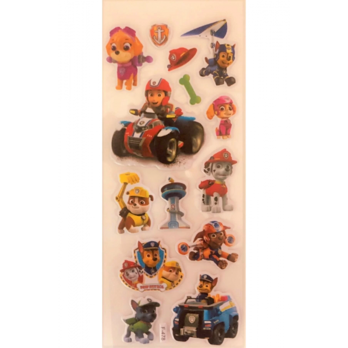 Paw Patrol Karakterleri 3 set sticker Chase, Marshall, Zuma, Skye ...