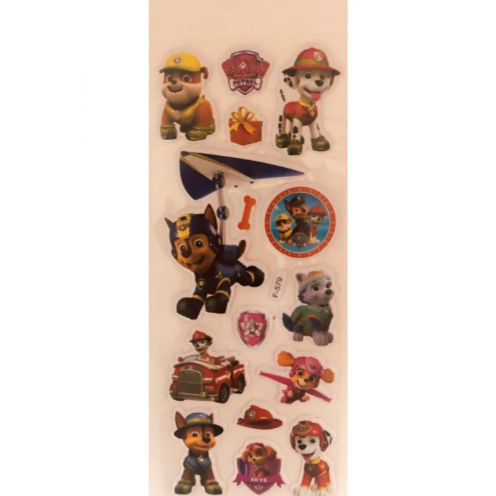 Paw Patrol Karakterleri 3 set sticker Chase, Marshall, Zuma, Skye ...