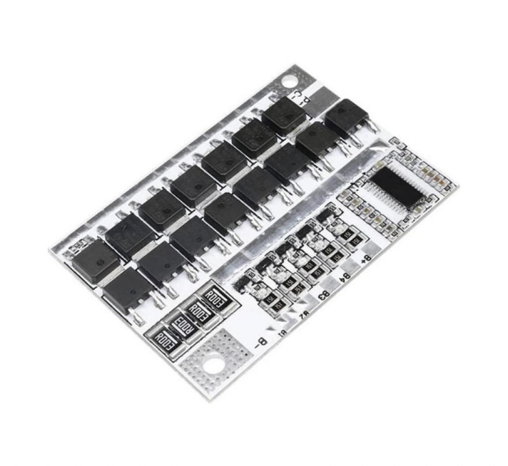 3S 100A Lityum iyon Balanslı BMS (Beyaz PCB) - Pil Paketi