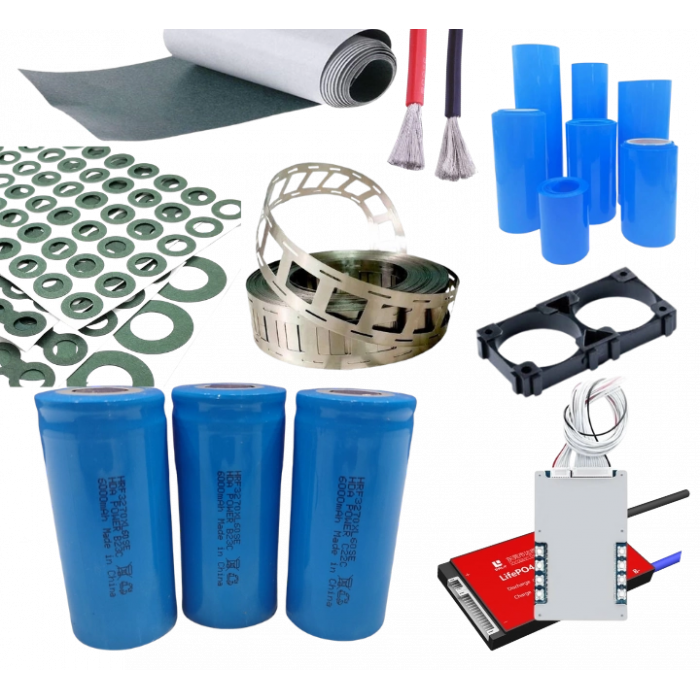 24 Volt 30 Ah LiFePO4 Kendin Yap Malzeme Paketi - Pil Paketi