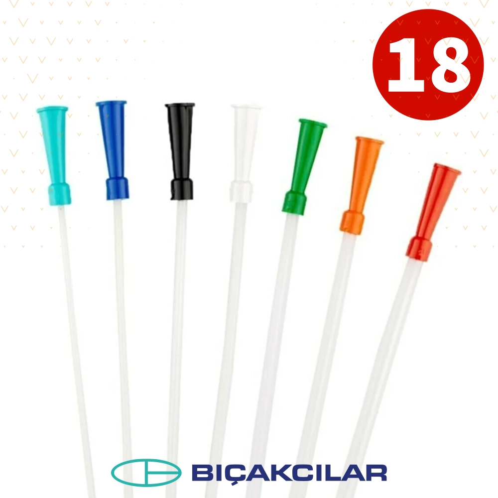 Aspirasyon Sondası No: 18 (Kırmızı) - 1 - Adet | Aspirasyon Sondası ...