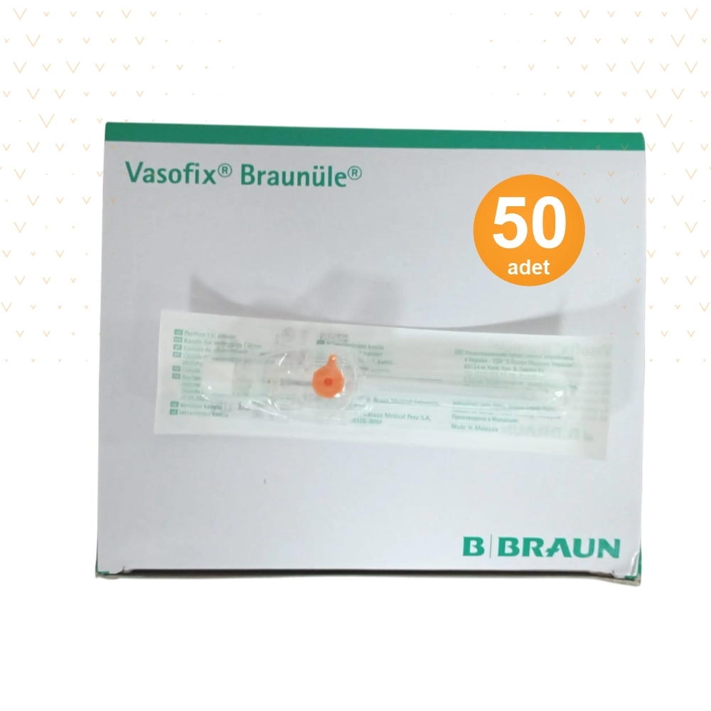 Braun Vasofix Branül (intraket) Turuncu (14G) 50'li Kutu | Braun Turuncu Fiyatları
