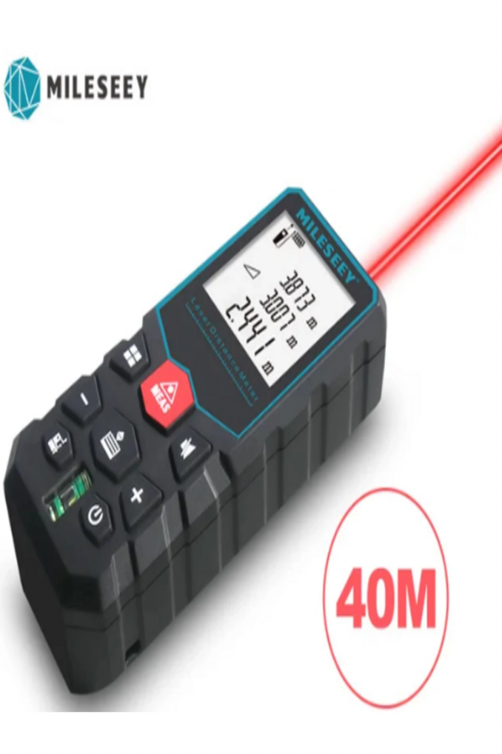 MILESEEY 40 Metre Lazer Metre Su Terazili X540M