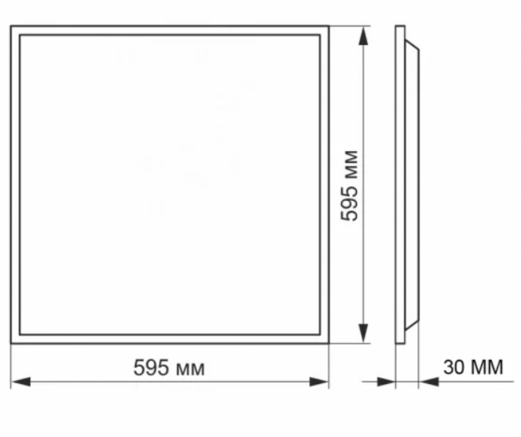 Voltek 36 Watt 60x60 Led Panel Armatür Sıvaaltı Beyaz Backlight ...