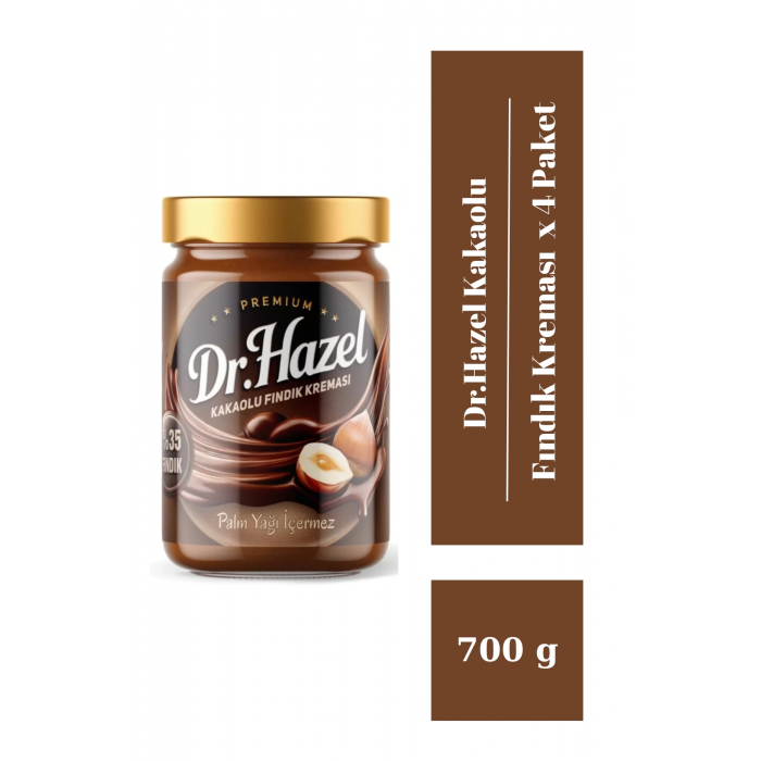 Dr.Hazel Kakaolu Fındık Kreması 700 gr x 4 Paket - En İyi Fiyatlarla ...