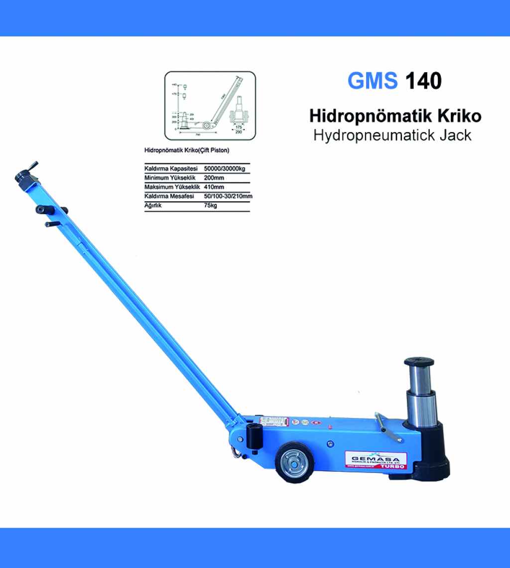 GEMASA 50/30 TON KATLANIR KOLLU HAVALI KRİKO