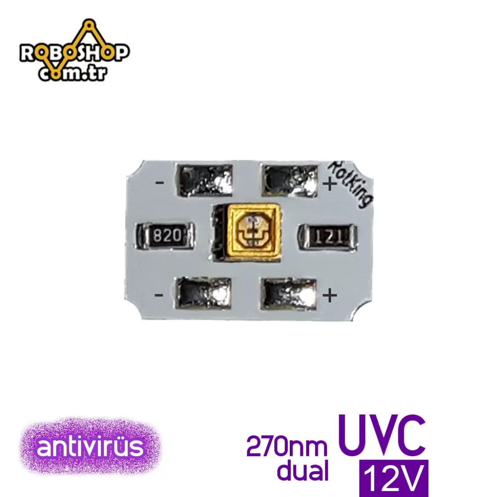 265 nm - 275 nm UV-C Led Soğutuculu UVC Smd Led PCB
