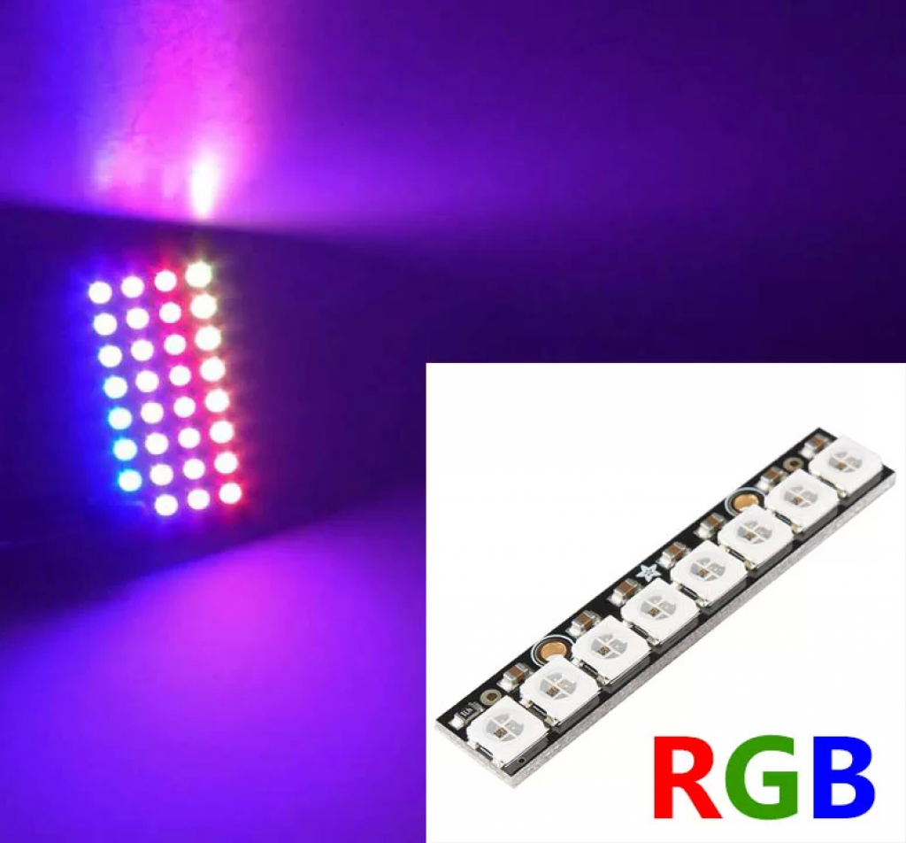WS2812 5050 RGB LED - 8 Bit