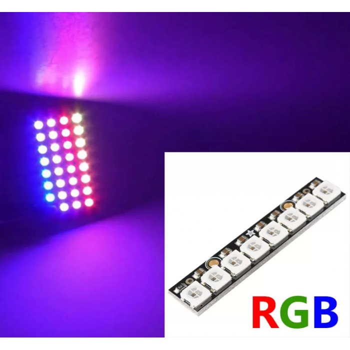 WS2812 5050 RGB LED - 8 Bit