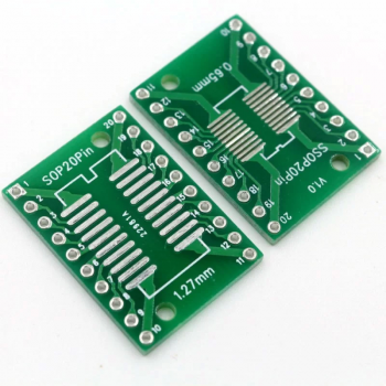 QFN32 - QFP32 SMD to DIP Dönüştürücü PCB Adaptör