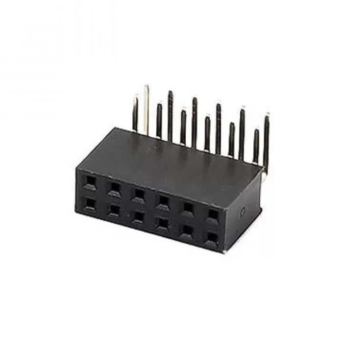 2x6 Pin Header 90 Derece - DİŞİ