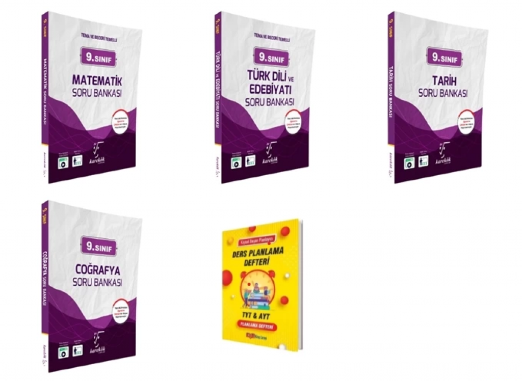 9. Sınıf 2025 Matematik Edebiyat Tarih Coğrafya Soru Bankası