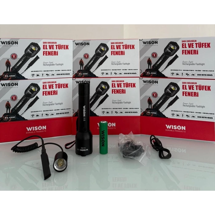 WİSON WS-4300 EL VE TÜFEK FENERİ