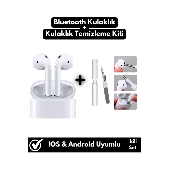 Özel Seri Bluetooth V5 Premium Kulak İçi Kulaklık+Kulaklık Temizleme ...