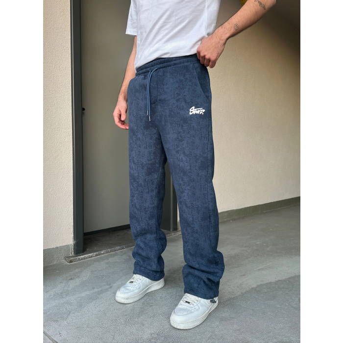 ÖZEL SERİ YIKAMALI KÜÇÜK BASKI PAÇA AYARLANABİLİR BAGGY EŞOFMAN ALTI LACİ