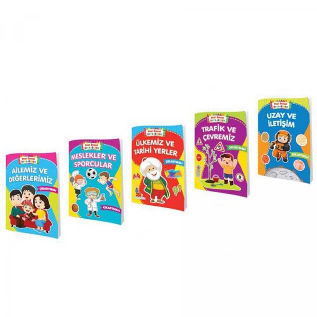 Ema Kitap Okul Öncesi Boya Öğren Boyama Kitabı 1-5