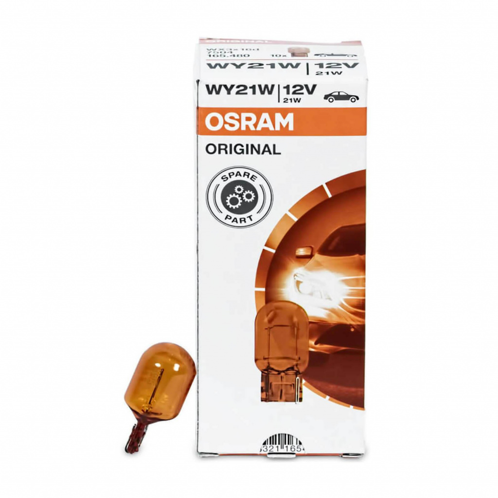 OSRAM 7504 WY21W AMBER TEK DUY T20 AMPUL 12 VOLT 10 ADET