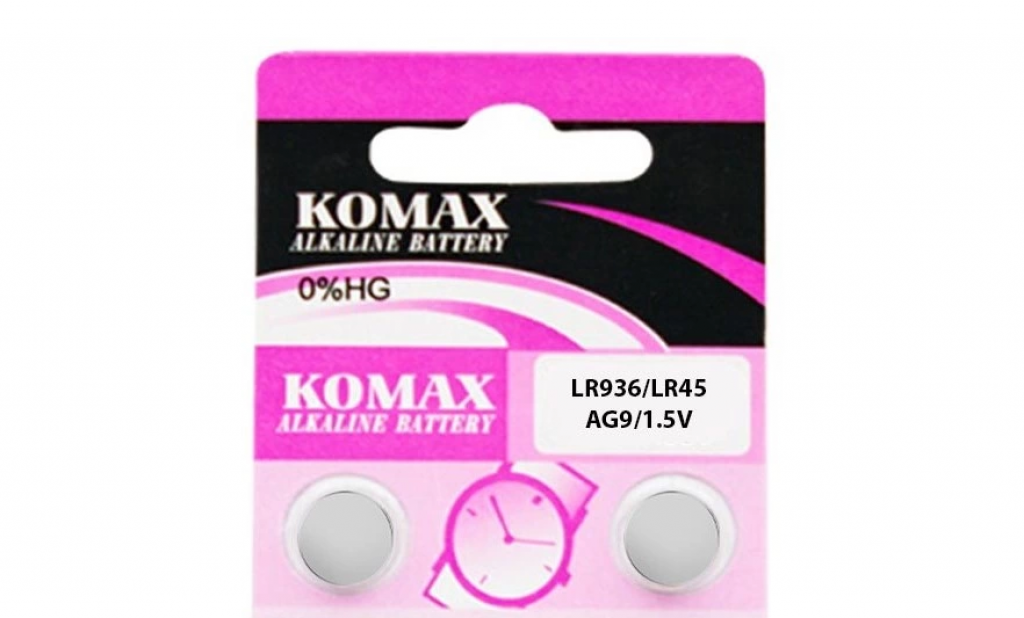 AG9 LR936 1.5V Düğme Pil Komax