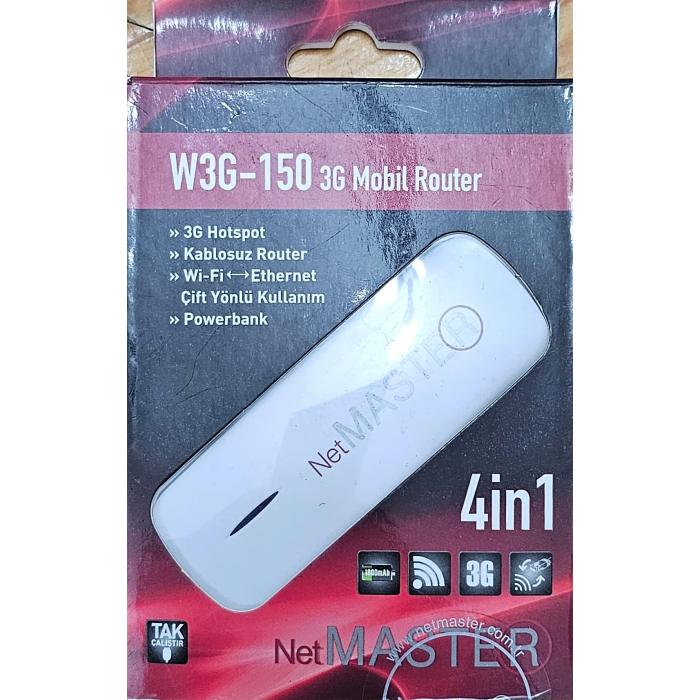 Netmaster W3G-150 3G/4G Router 4 in 1 - SATIN AL