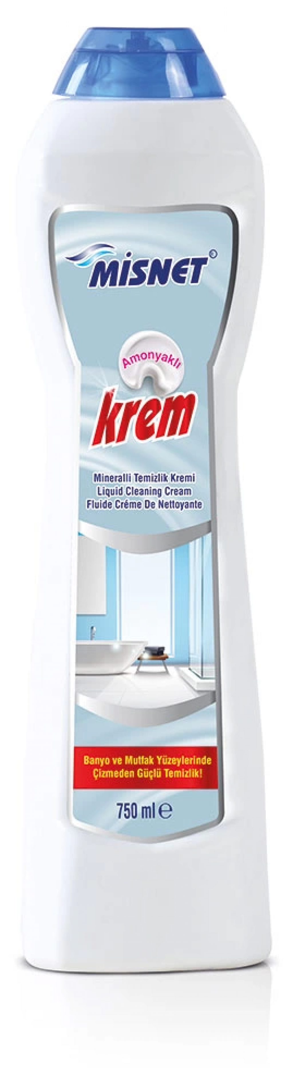 Misnet Mineralli Ovma Kremi 750 ML - Etkili ve Yumuşak Temizlik İçin ...