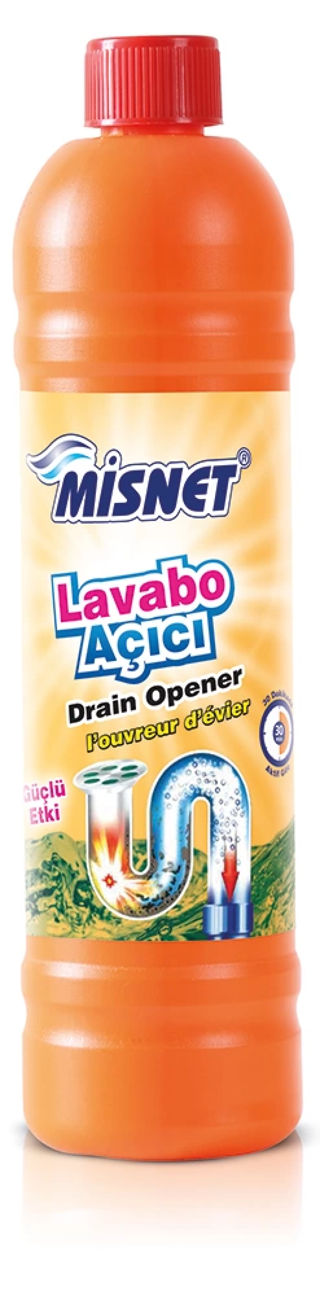 Misnet Sıvı Lavabo ve Gider Açıcı 750 ml* 12 Adet - Hijyen ve Temizlik ...