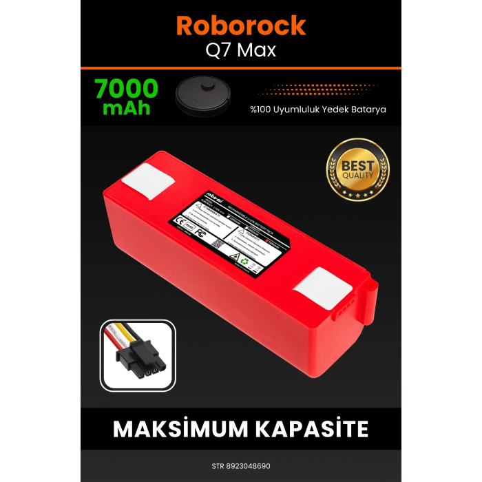 Roborock Q7 Max 7000mAh Robot Süpürge Bataryası - Koruma Katmanlı ...