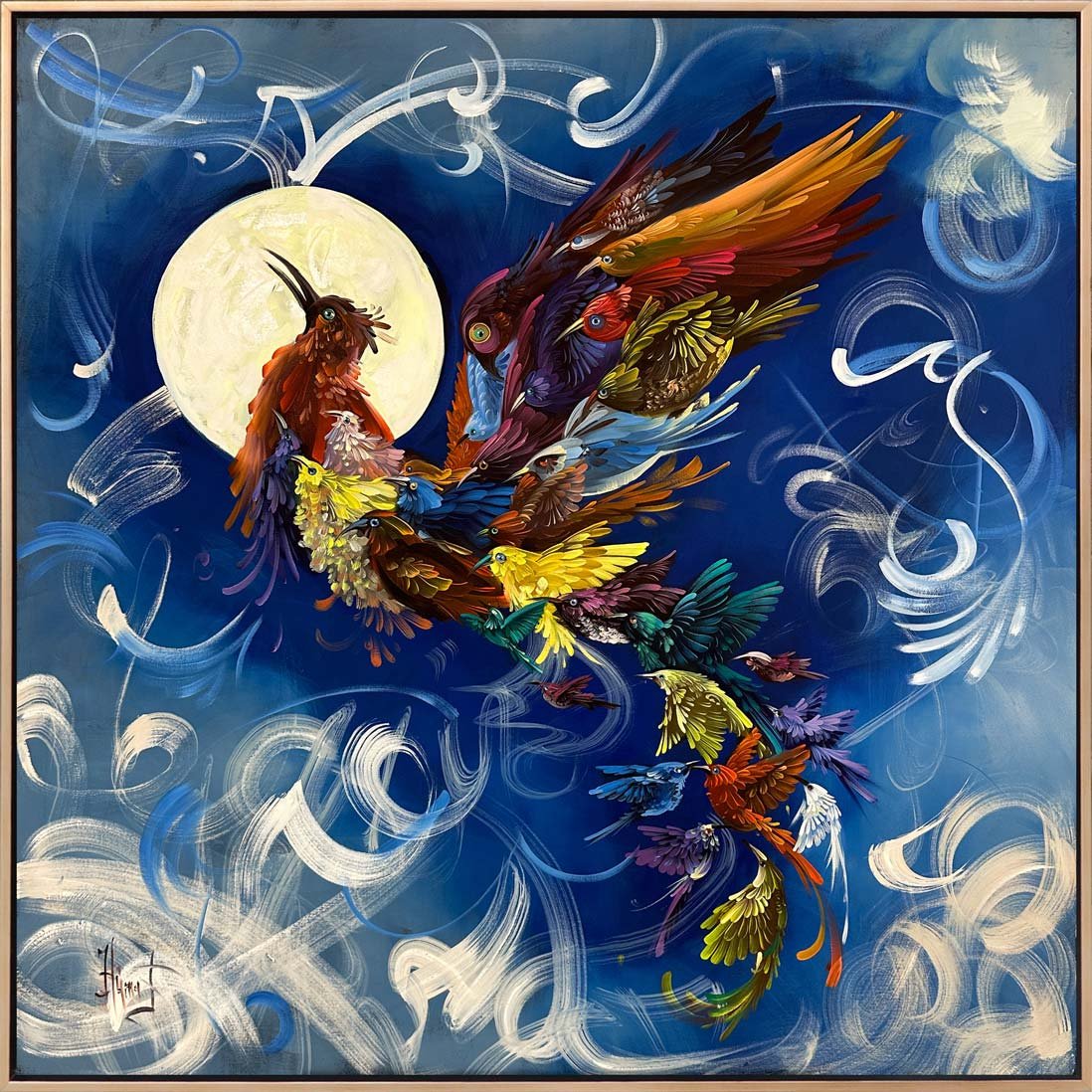 Simurg Kuşu Yağlı Boya Tablo Modelleri ve Fiyatları| Simurg