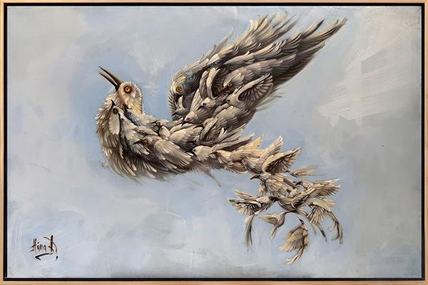 Simurg Kuşu Yağlı Boya Tablo Modelleri ve Fiyatları| Simurg