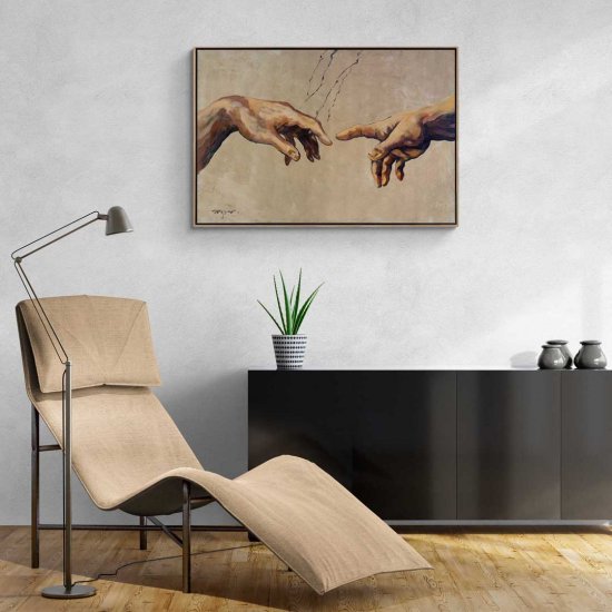 The Creation of Adam - Michelangelo Oil Painting | Simurg