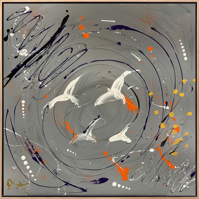 Swirl Oil Paintings | Simurg Art Gallery