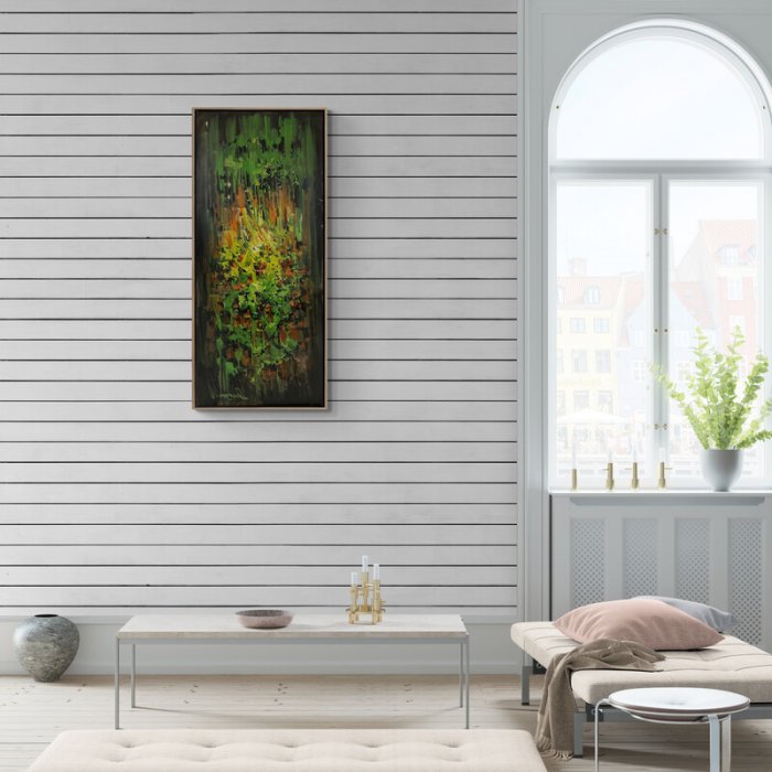 The Call of Abstract Expression Oil Painting | Simurg Art Gallery