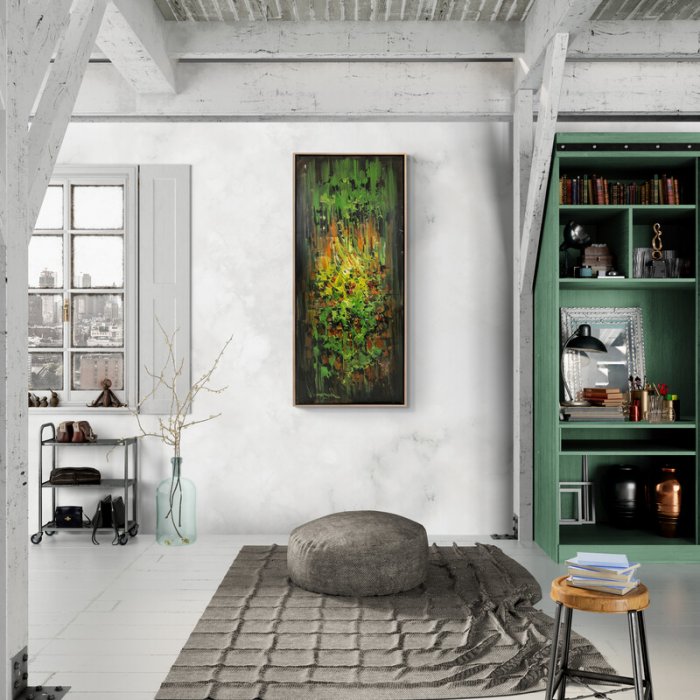 The Call of Abstract Expression Oil Painting | Simurg Art Gallery