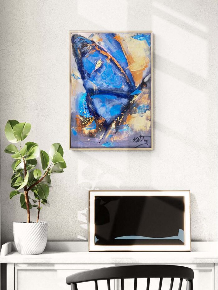 In the Path of Flight Oil Painting | Simurg Art Gallery