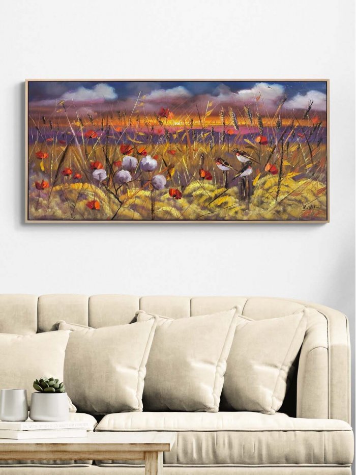 Silent Evening Oil Painting | Simurg Art Gallery