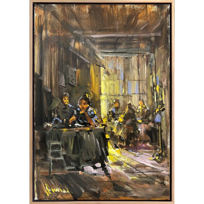 Locksmith Dinner Table Oil Paintings | Simurg Art Gallery