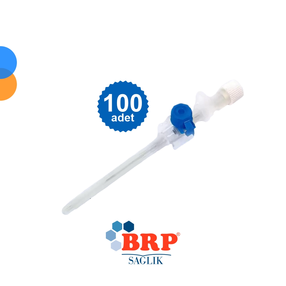BRP Branül (İntraket) Mavi 22G - 100 lü Kutu | Mavi İntraket Fiyatları