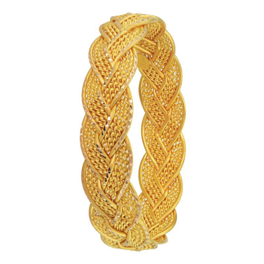 22 Ayar Örgü Bilezik (1 Cm Genişlik 20 Gram)