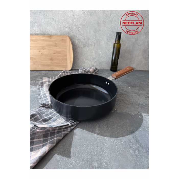 Neoflam Bien Siyah Wok Tava 24 cm.-burcubilluriye.com