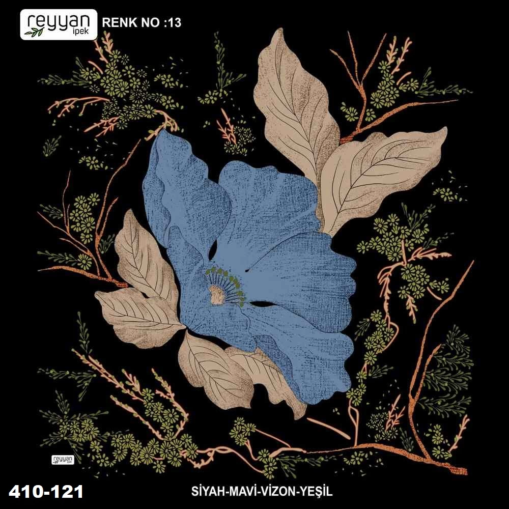 Reyyan İpek Desenli Oyalık Yazma 410-121 - Reyyan İpek Yazma - 90,00 TL